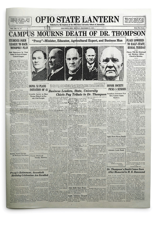 A sign of the times: Looking back at front pages | Ohio State Alumni ...