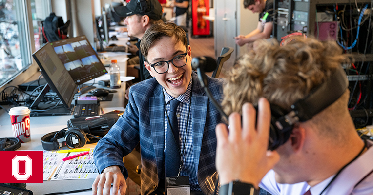 Tyler Danburg, a game announcer with Tourette syndrome